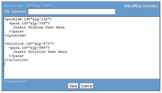 Cals table, Advanced cnxml, By OpenStax (Page 3/3) | Jobilize