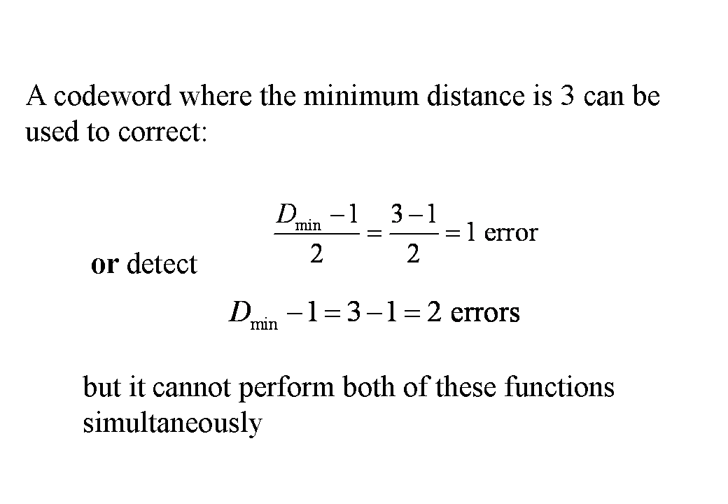 Hamming Distance Block Code Performance By Openstax Jobilize
