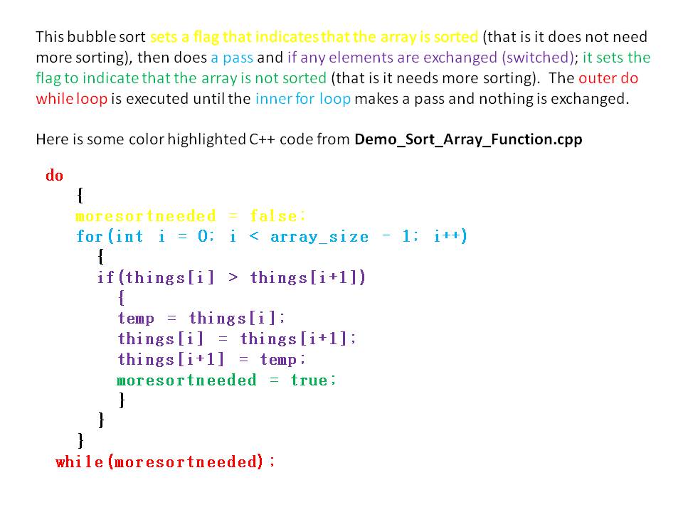 Overview Sorting An Array By Openstax Jobilize