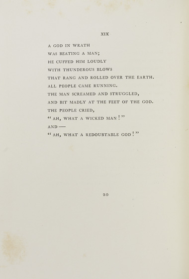 Xix, Stephen crane: the black riders and other lines, By OpenStax ...