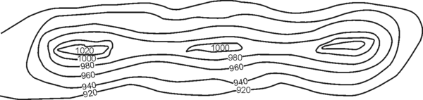 Geography Reading Contour Patterns On A Topographic Map By Openstax Jobilize