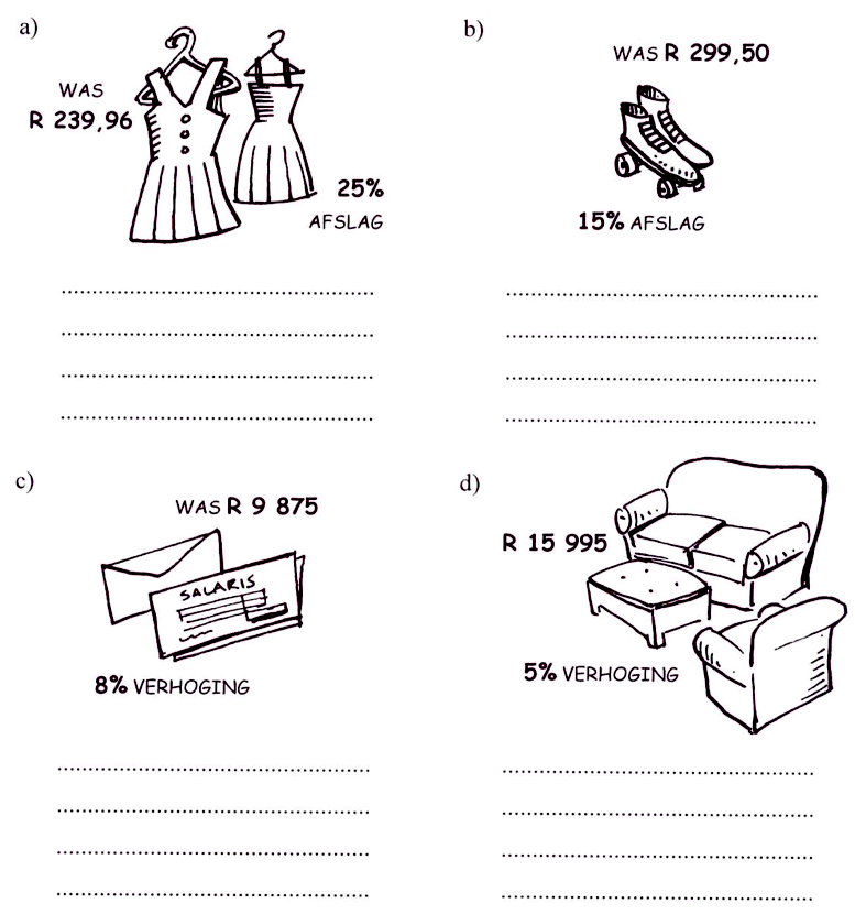 Wiskunde, Persentasie – afslag en verhoging, By OpenStax | Jobilize