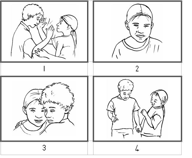 Bestudeer die strokiesprent. skryf nou neer wat in elke prentjie | Jobilize