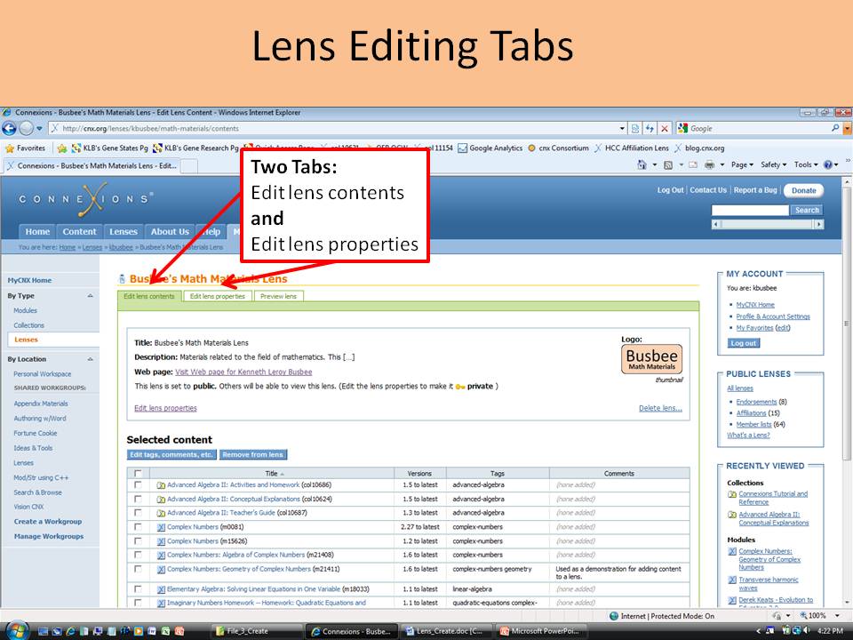 Changing or editing a lenses properties or contents By OpenStax (Page 2/2) | Jobilize